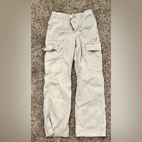 Zara | Jeans | Zara High Rise Trf Straight Leg Cargo Pants | Poshmark